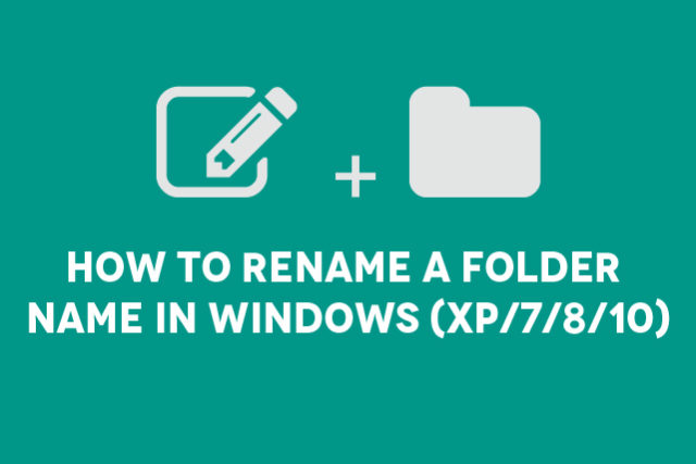 How To Rename A Folder In Windows Xp7810 Computer Basics Tutorial Tutorial Slides